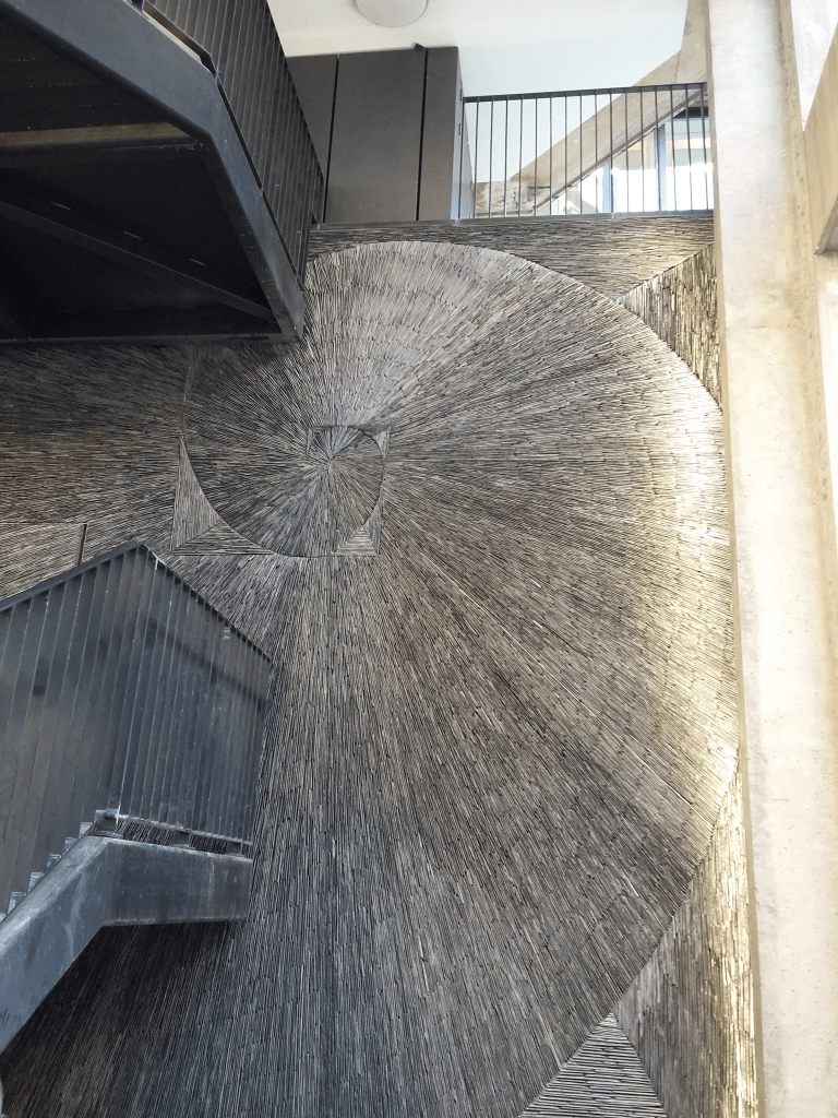 Spiral Sunday #9 – slate spiral on the David Attenborough Building ...